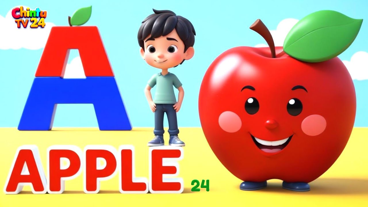 "ABC Phonics Song | A for Apple B for Ball | Alphabet Rhymes & Learning | Chintu TV 24" - YouTube