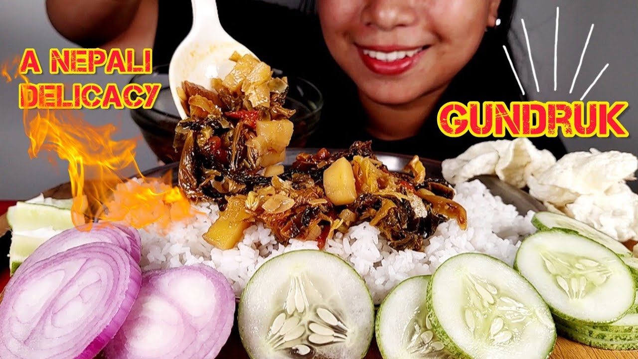 GUNDRUK RECIPE | AUTHENTIC NEPALI FOOD | COOKING AND EATING GUNDRUK ...