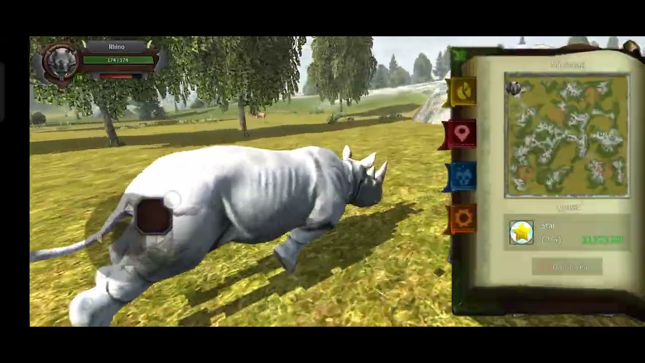 Angry Rhino simulator By Yamtar Games 3D - YouTube