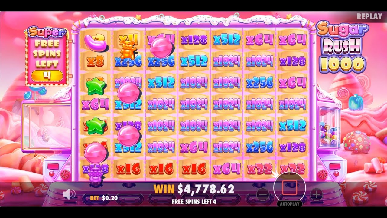 Sugar Rush 1000. MaxWin 25000x - YouTube