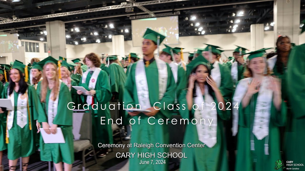 Cary High School Graduation - Class of 2024 - End of Ceremony, 6/7/2024 ...