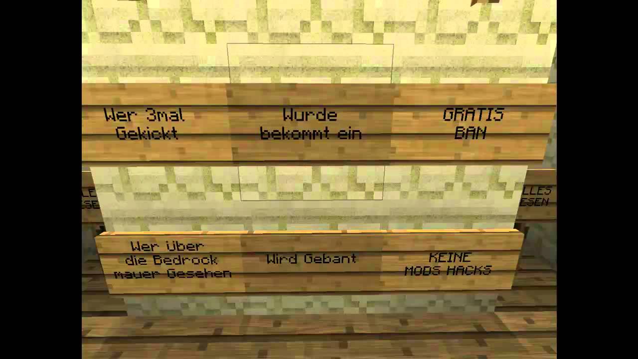 Minecraft PvP server Regeln - YouTube
