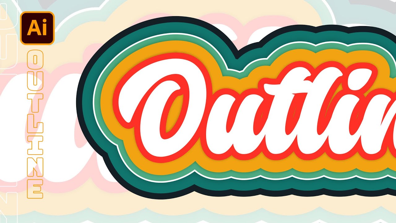 How To Add Multiple Outlines To Text In Adobe Illustrator YouTube How To Add Multiple Outlines To Text In Adobe Illustrator YouTube