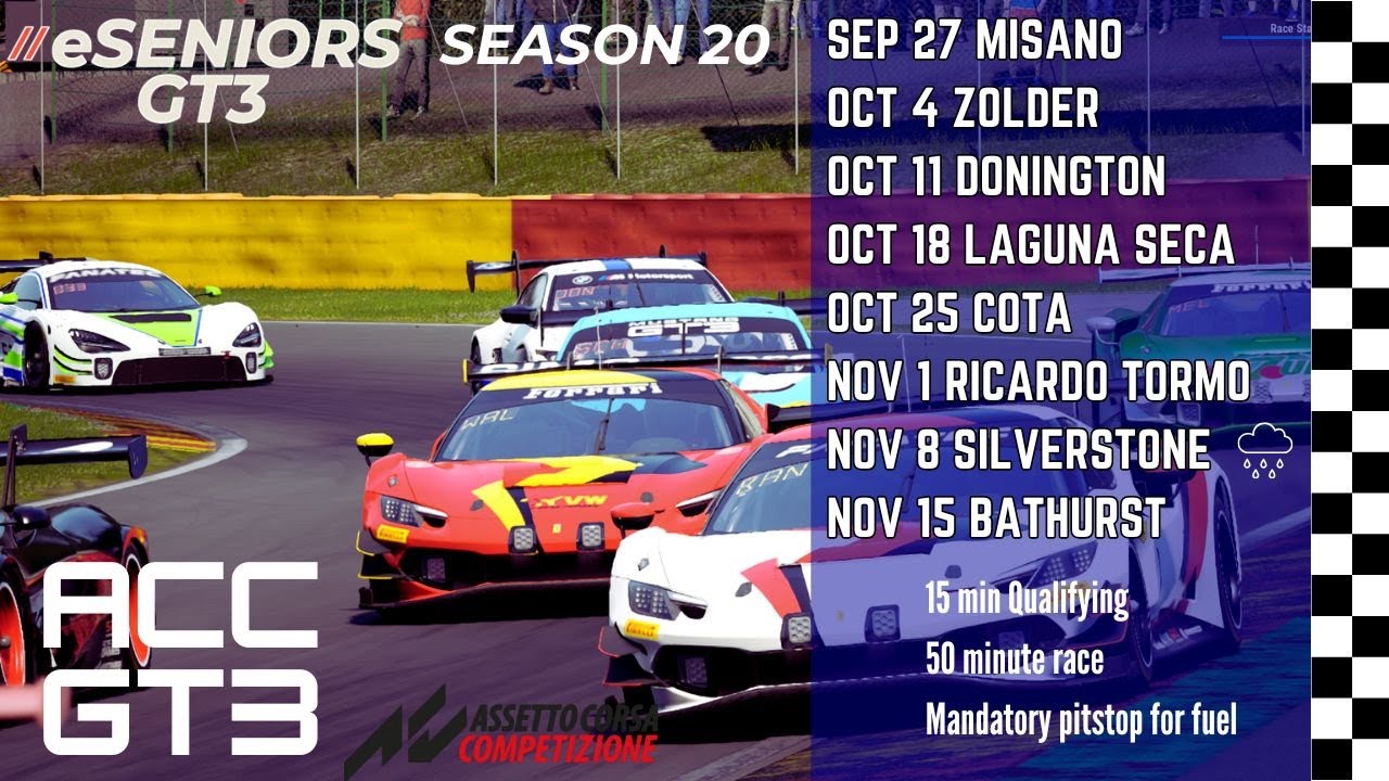 S20 Race 6 - VALENCIA | eSenior GT3 World Championship - YouTube