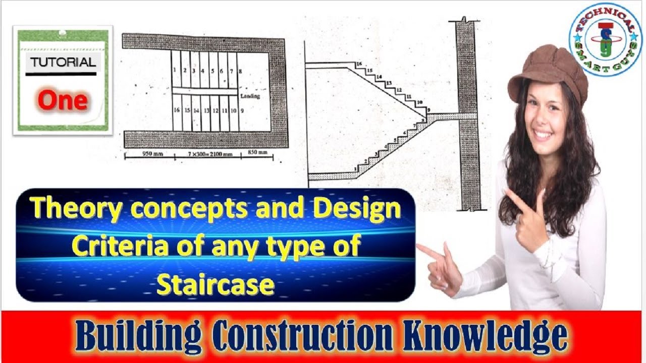 Theory concepts and Design Criteria of all type of Staircase | Basic ...