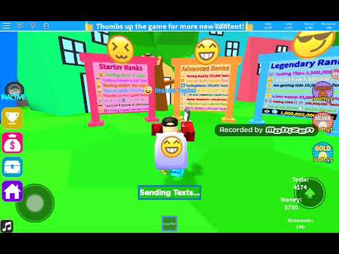 Texting simulator | CODES! | ROBLOX - YouTube