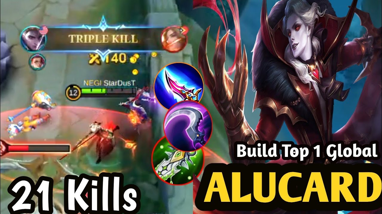 21 Kills full destruction Alucard build top 1 Global Gameplay - YouTube
