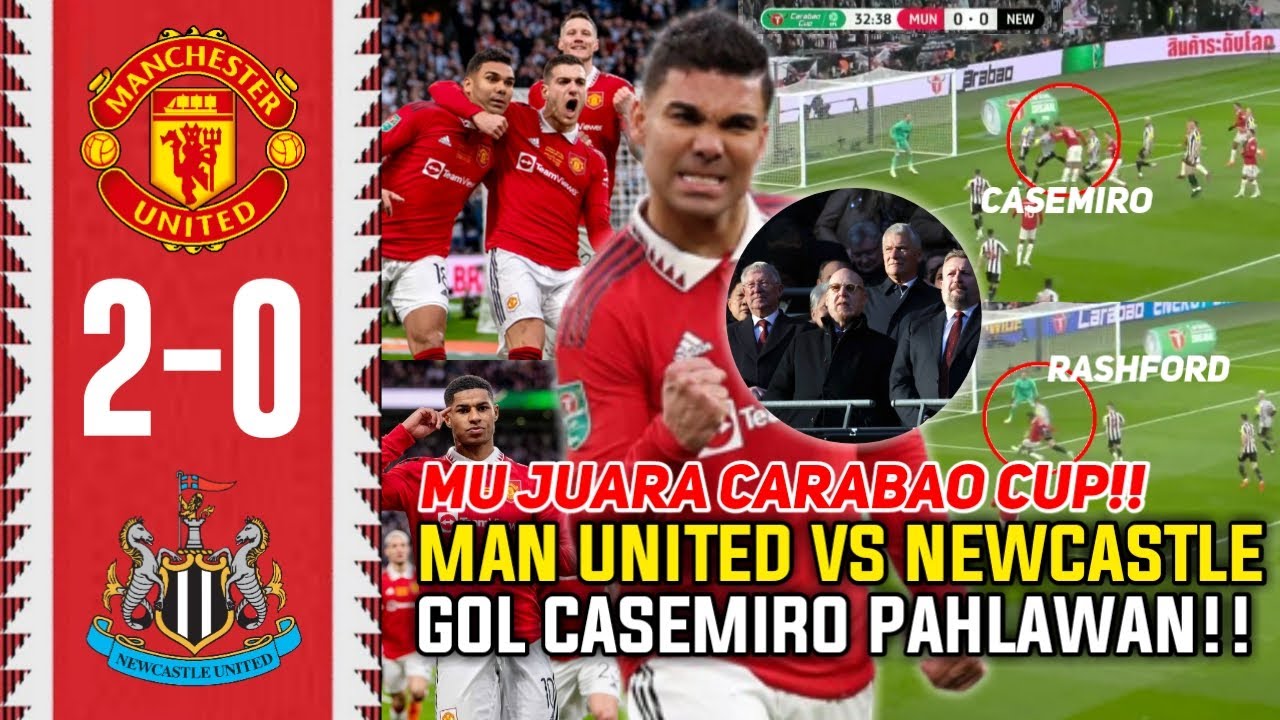 MU JUARA 😭 TEN HAG ANGKAT PIALA🏆 HASIL PERTANDINGAN MU VS NEWCASTLE 2-0 ...