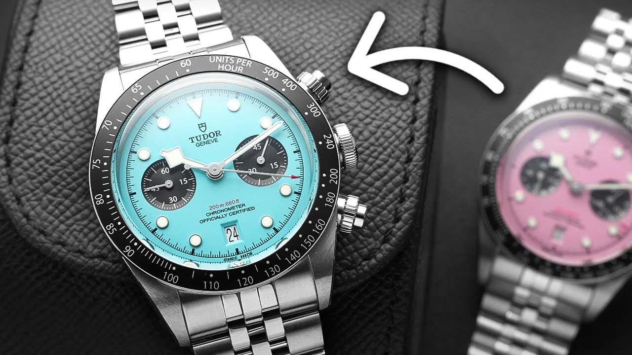 Tudor Black Bay Chronograph Flamingo Blue (4K) - YouTube