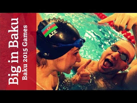 Big in Baku join the Azerbaijan swimming team as they prepare for training | Big in Baku
