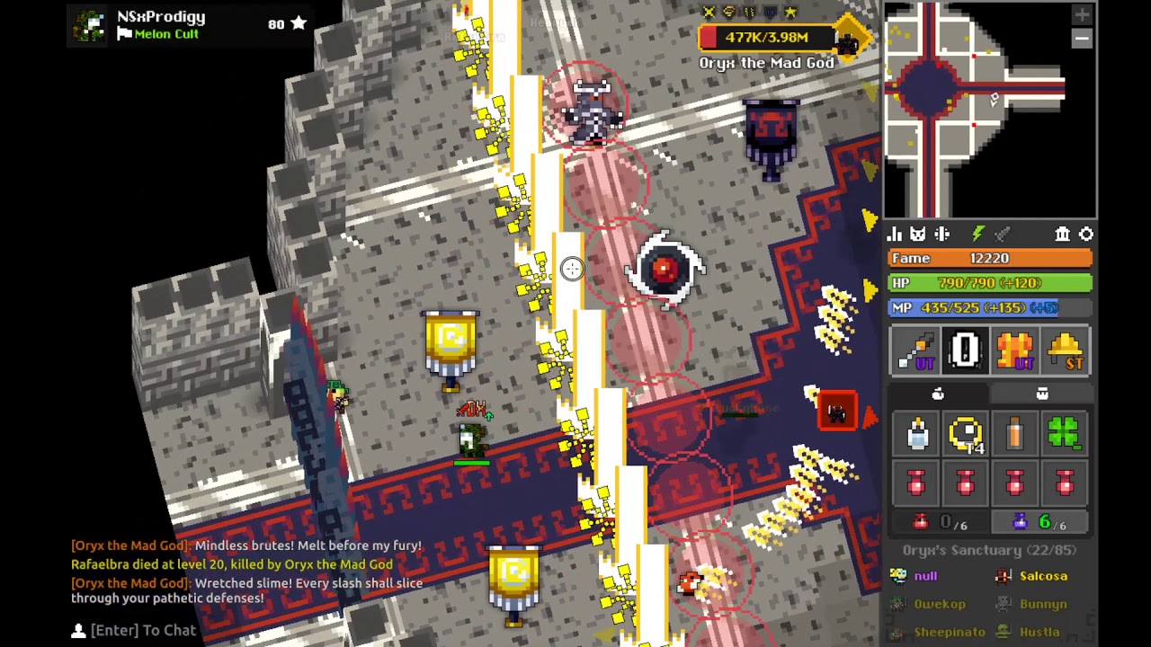 Surviving Oryx 3 on Mystic Part 2 | Oryx's Sanctuary (RotMG) - YouTube