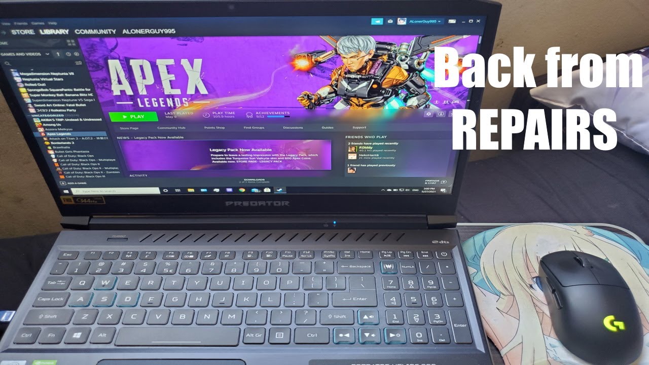 My Computer is back from Repairs 😊 - YouTube