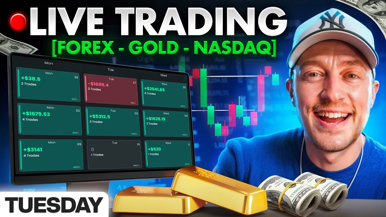 Live Trading Forex, Gold, And Nasdaq (Scalping ORB Strategy) - YouTube