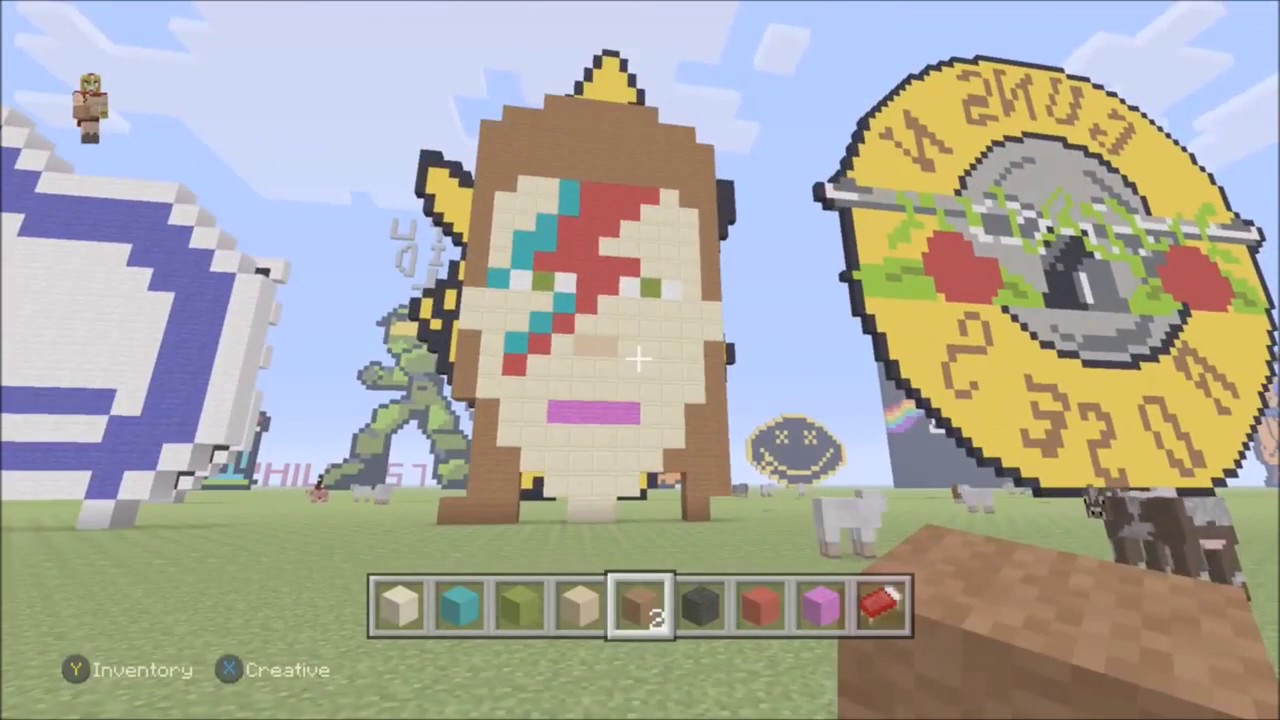 David Bowie Minecraft Xbox Pixel Art - YouTube