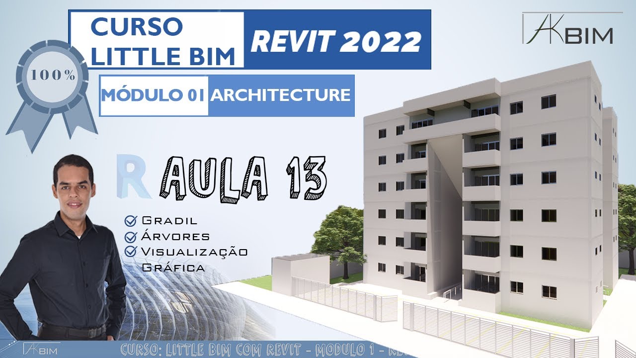 AULA 13/17 - LITLLE BIM COM REVIT (CORREÇÃO DE GRÁFICOS / GRADIL E ...