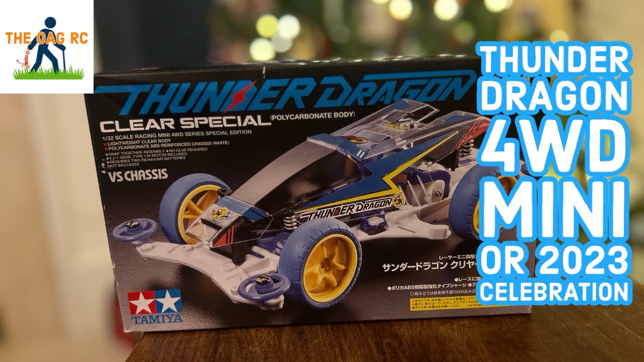 Tamiya Thunder Dragon Mini 4WD Clear Special OR2023 Celebration - YouTube