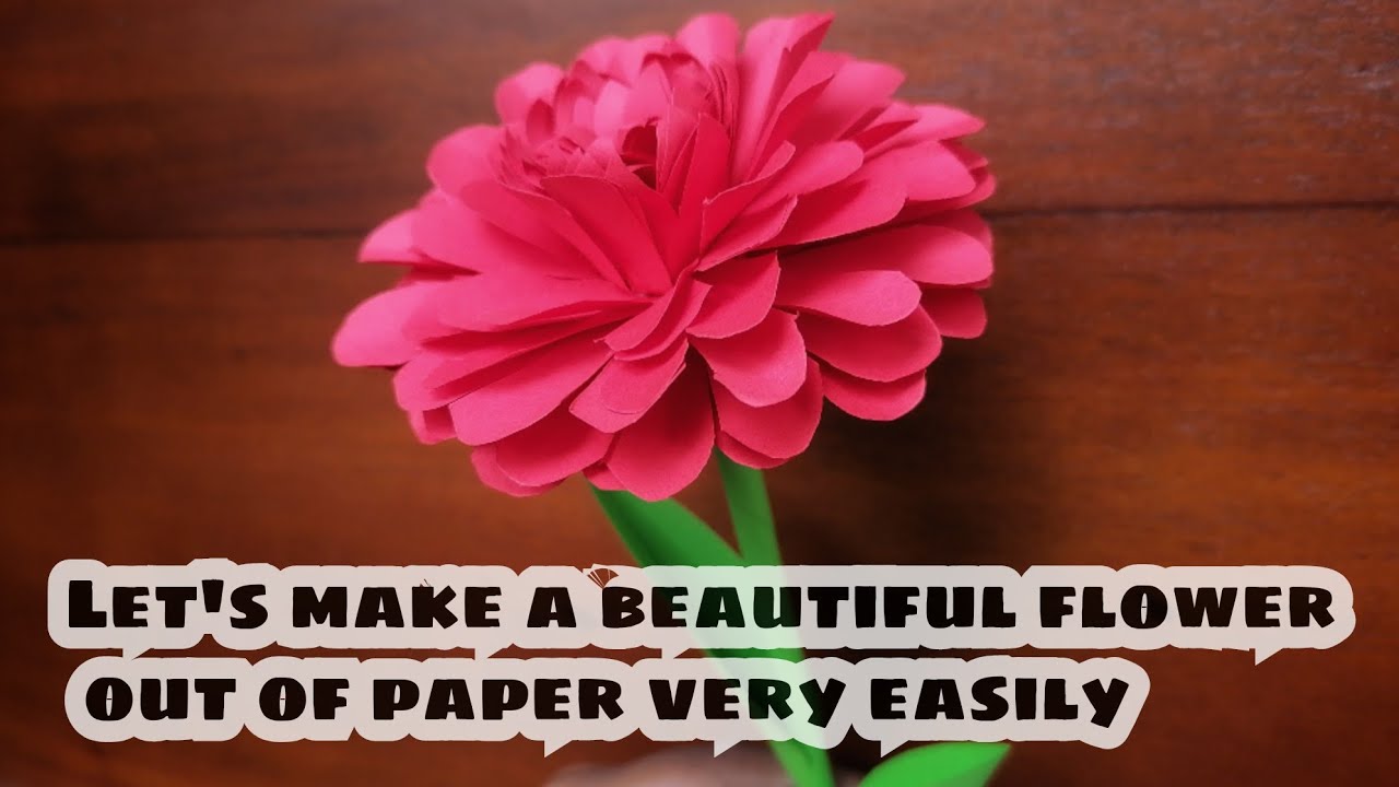 How To Make Beautiful Paper Flowers - Diy Paper Flower - Paper Flower ...