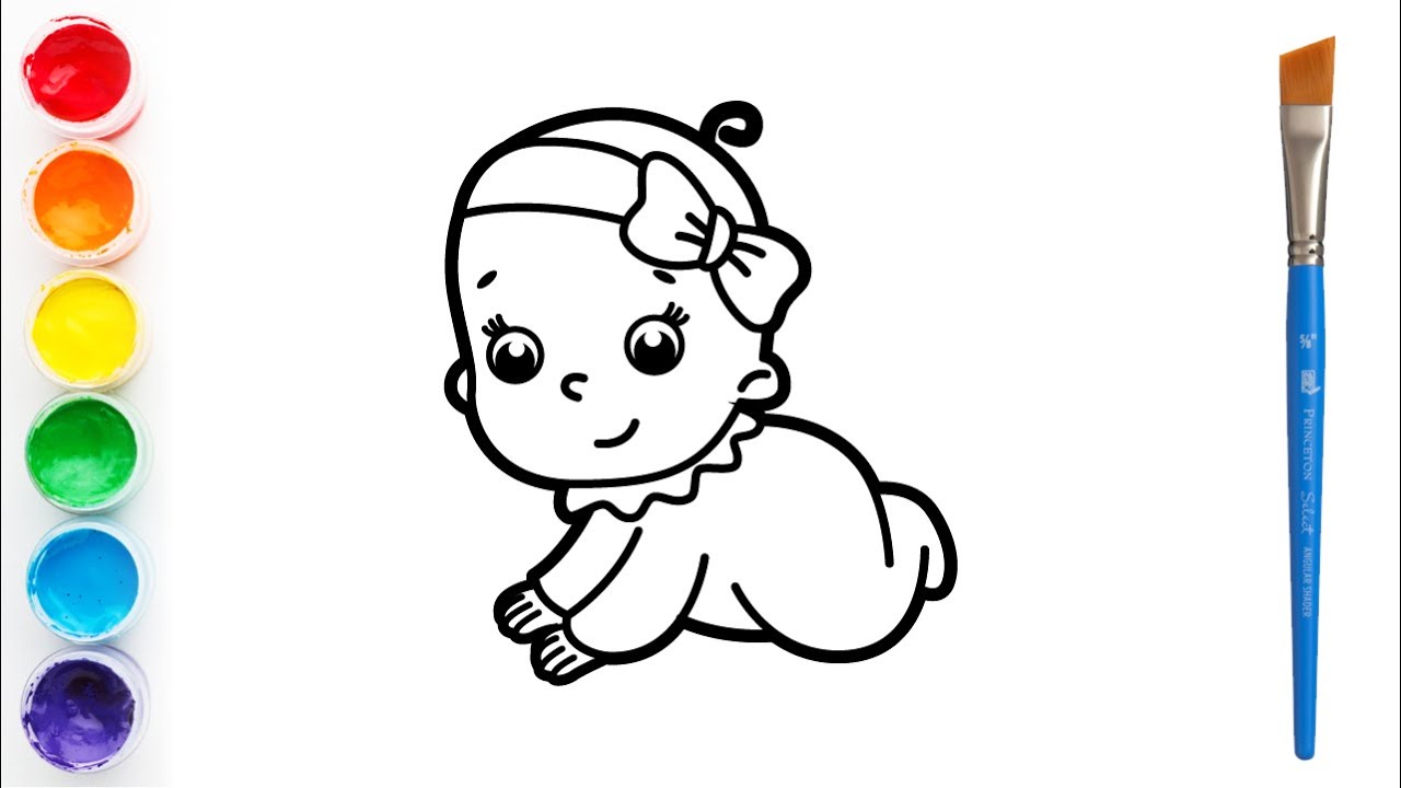 How to Draw Baby for Kids | Baby Drawing | Draw Baby | Drawing for Kids ...