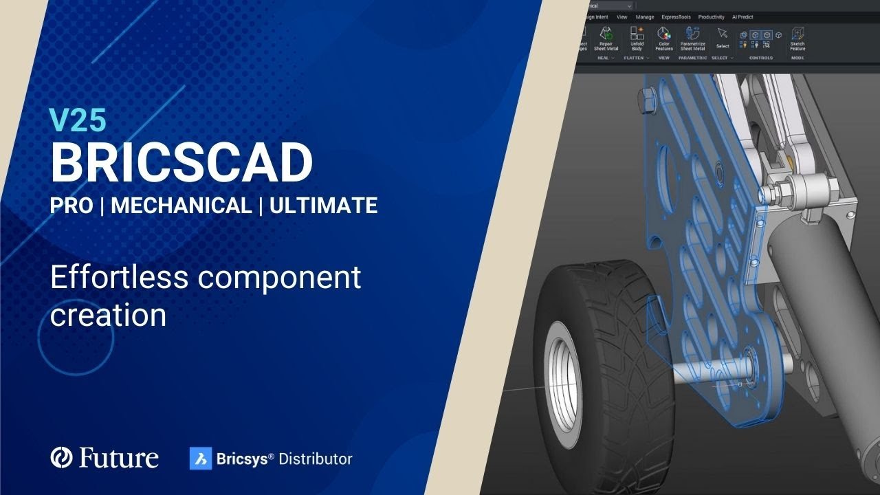 Effortless component creation in BricsCAD | Quick & easy CAD tutorial - YouTube