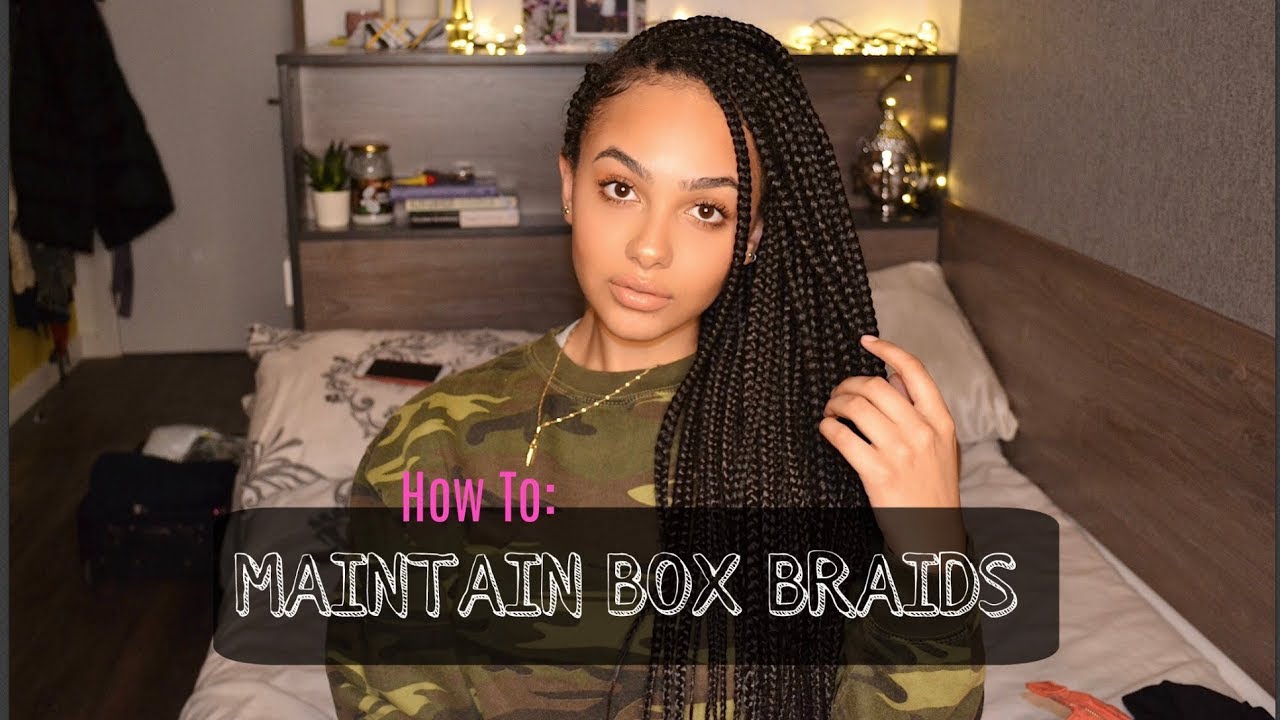 BOX BRAID MAINTENANCE - YouTube