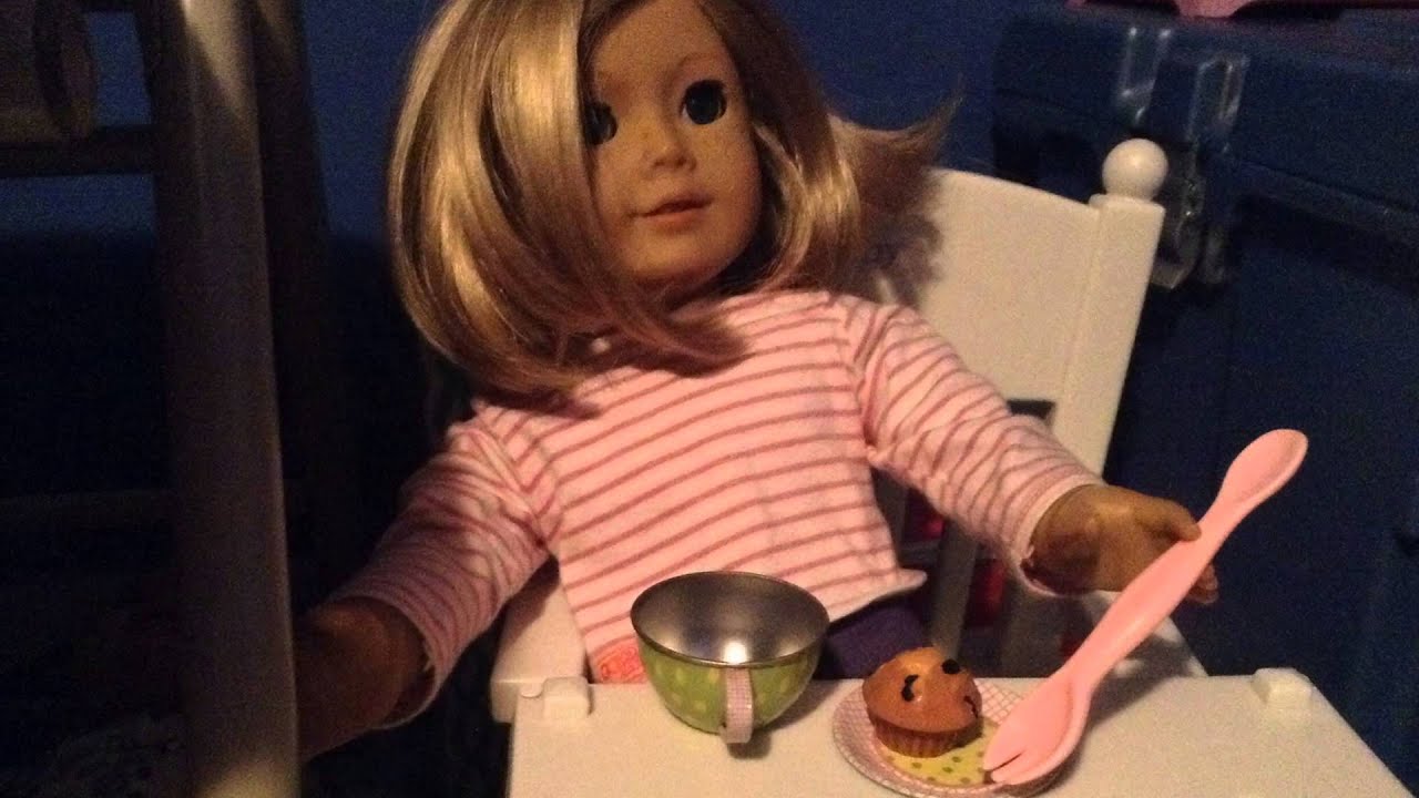 Stop motion american girl doll kits morning routine for school ...