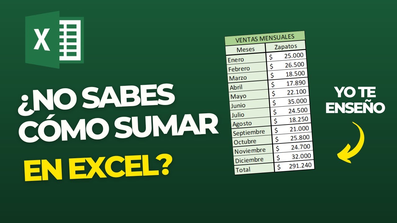 Como sumar columnas en Excel de manera fácil y rápida | Aprendamos más ...