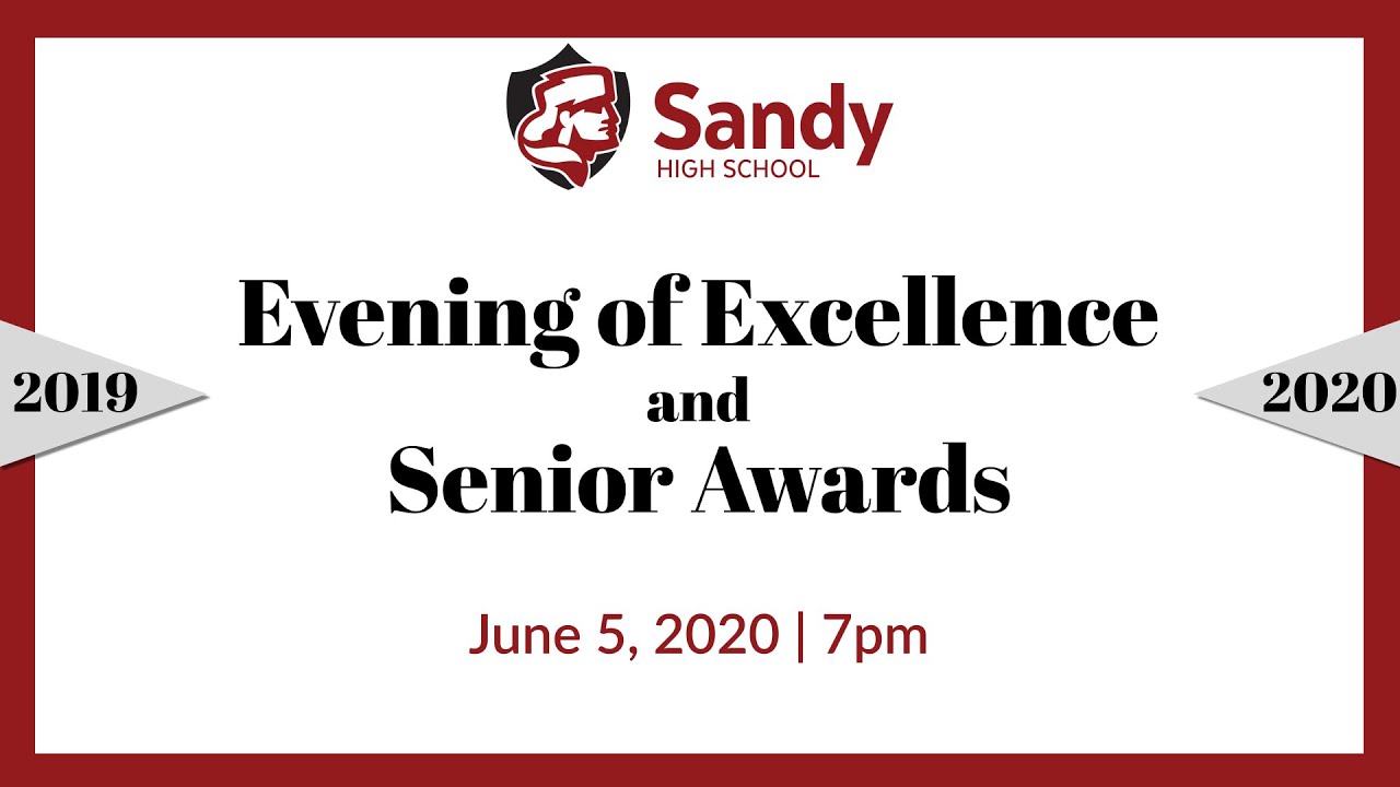 Sandy High School Evening of Excellence and Senior Awards - YouTube