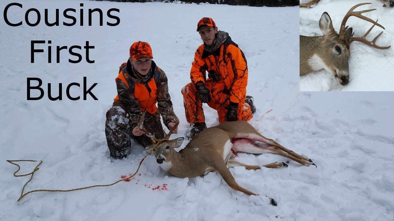 Cousin Kills His First Buck! - YouTube