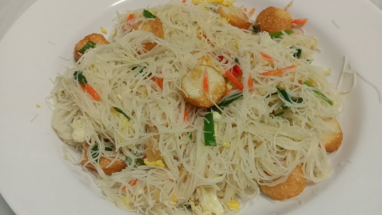 mee hoon goreng putih🍝🧑‍🍳 - YouTube