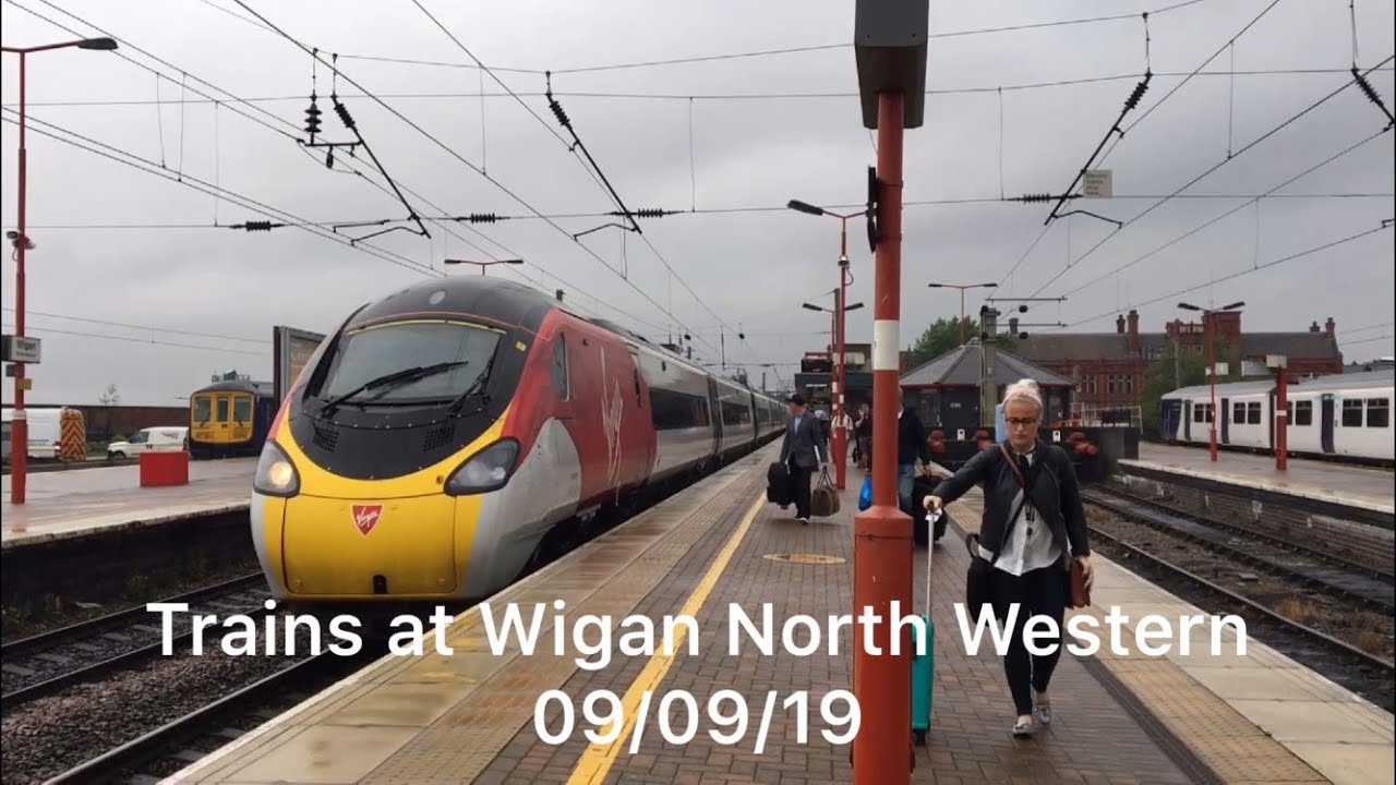 Trains at Wigan North Western - YouTube