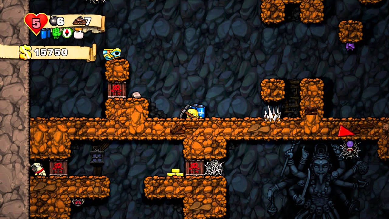Let's Play the Spelunky Daily Challenge Day 12, Monkey OP pls nerf ...