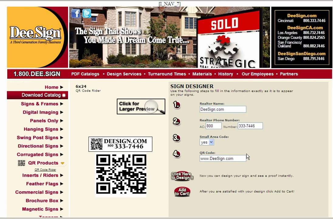 Ordering QR Code Products from DeeSign.com - YouTube