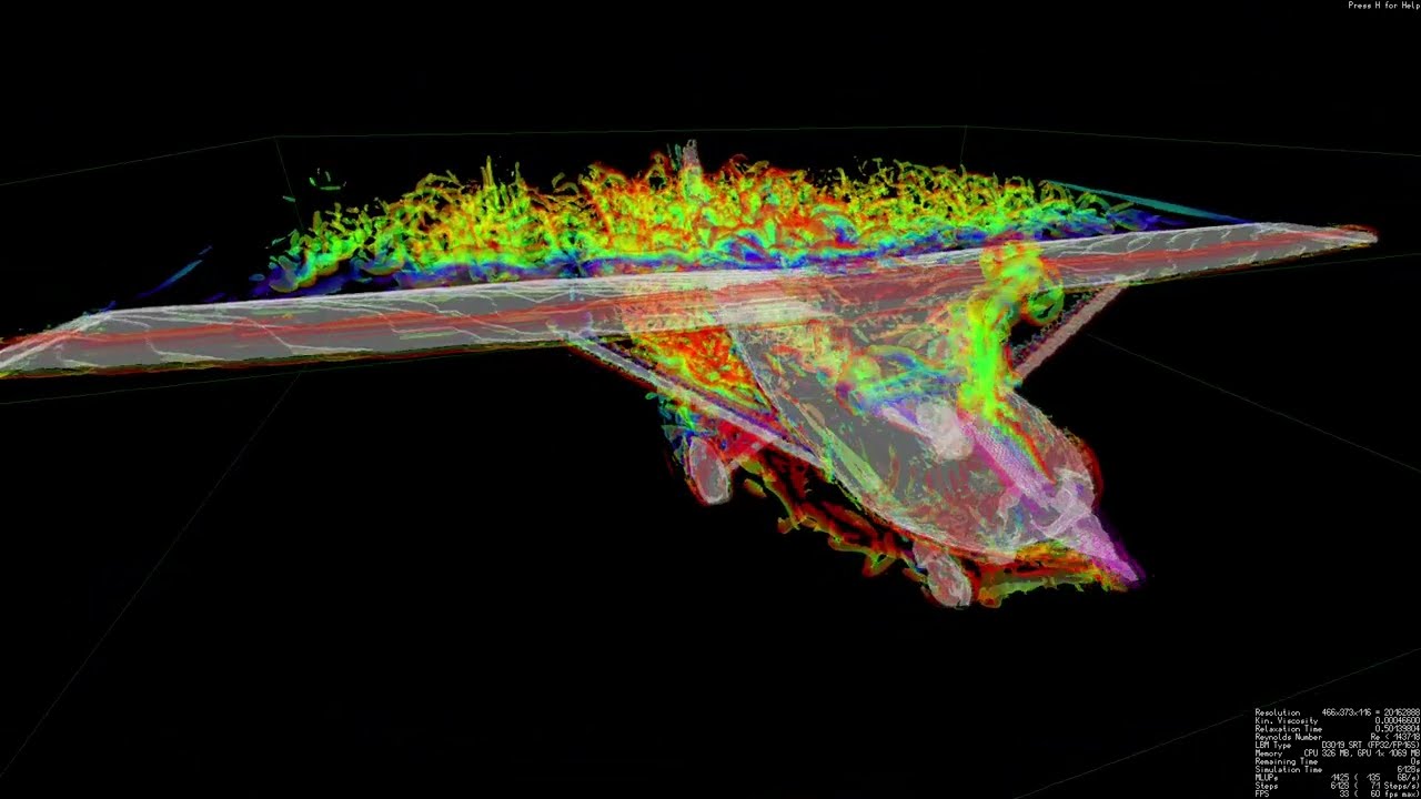 Real time CFD with FluidX3D - Cessna 172 - 20 million cells - Titan Xp ...