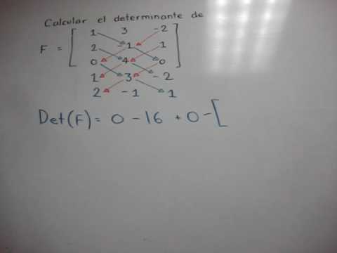 Calculo de determinantes para matriz de 2x2 - YouTube