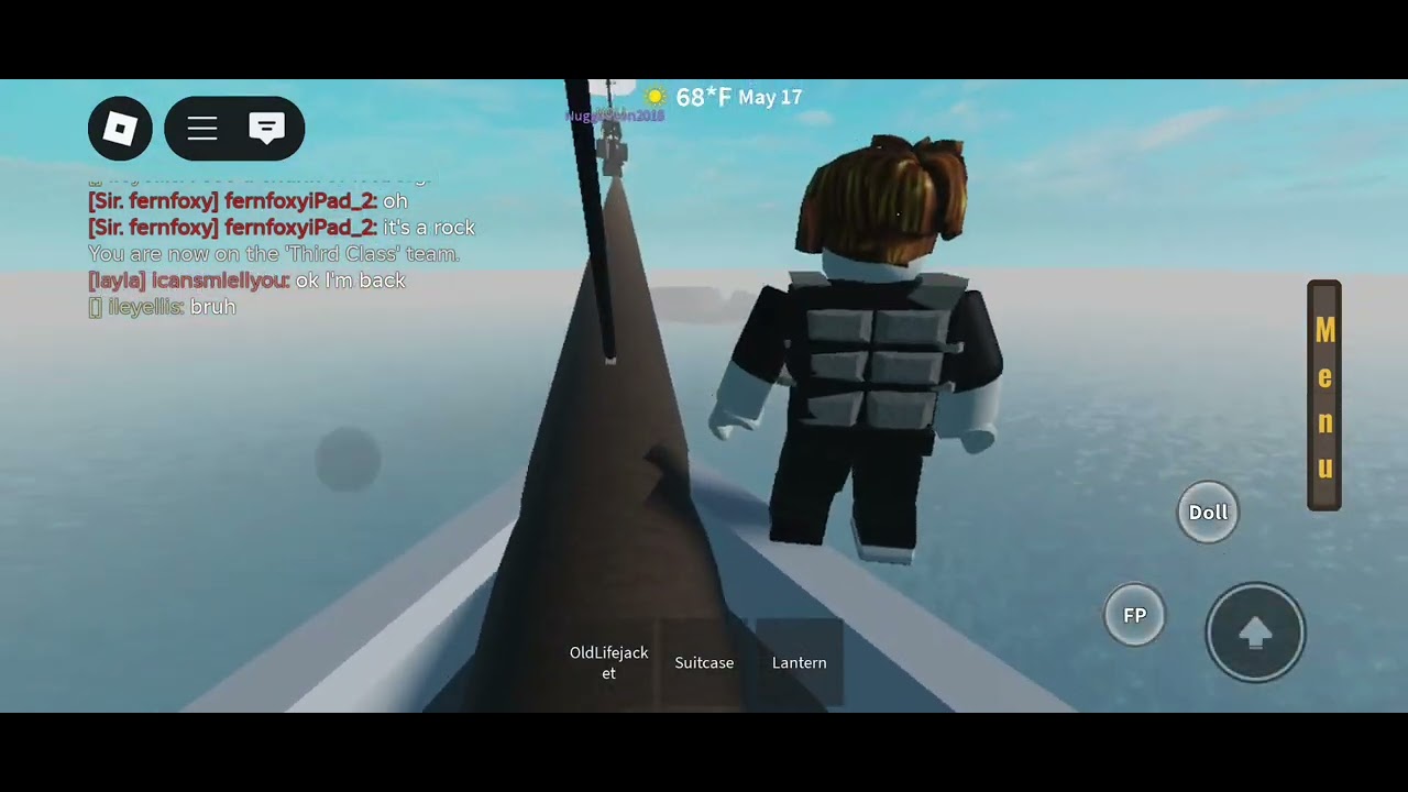 Playing Roblox sinking ship RP - YouTube