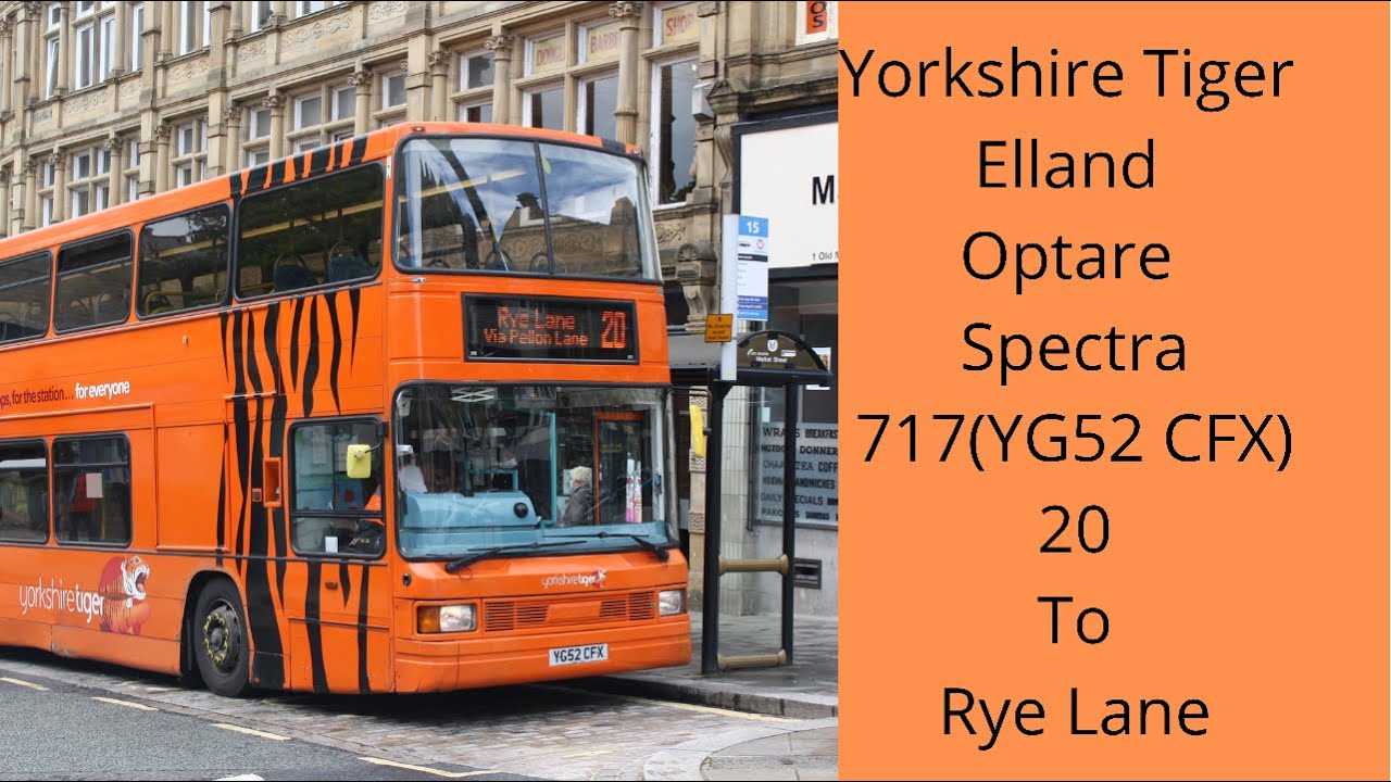 Yorkshire Tiger Elland Based Optare Spectra 717(YG52 CFX) Working The ...