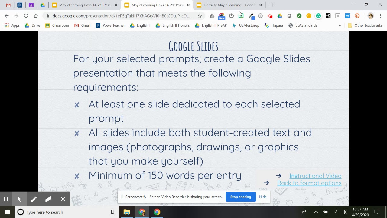 Passion Project: Google Slides Instructional Video - YouTube