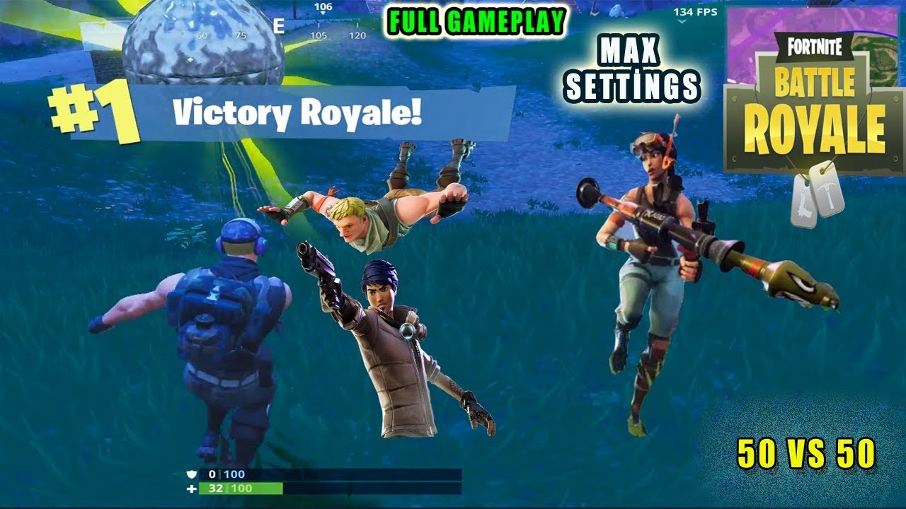Fortnite full gameplay gtx 1050 ti Max Settings - YouTube