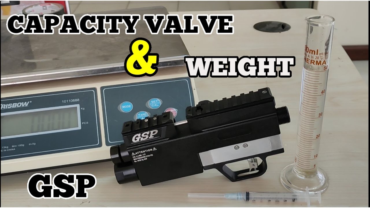 CAPACITY VALVE AND WEIGHT GSP - YouTube