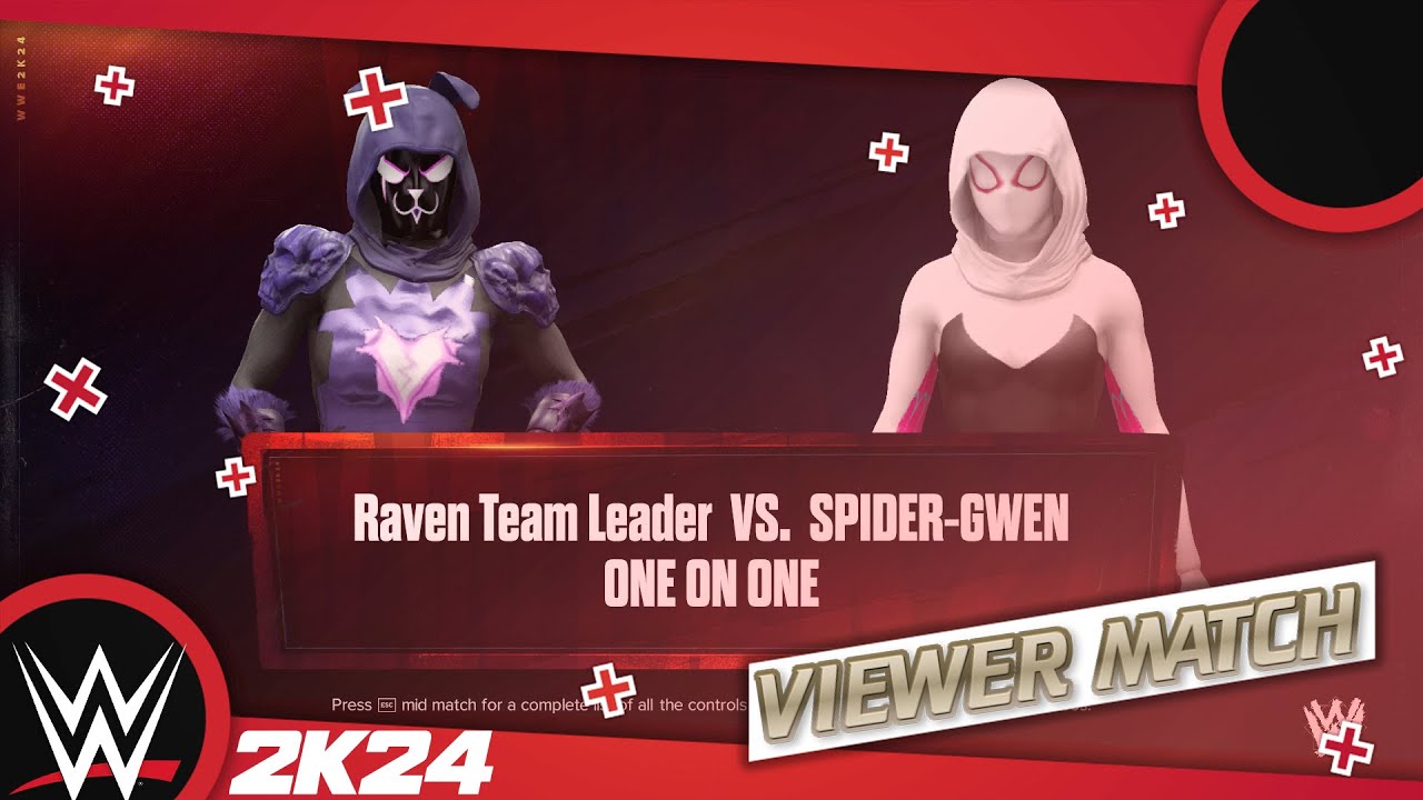 WWE 2k24 Peoples Choice - Raven VS Spider Gwen - YouTube