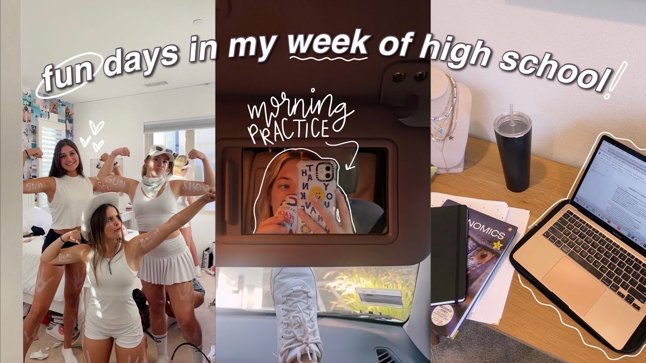 SCHOOL VLOGS | pep rally, morning practice, life updates & more - YouTube