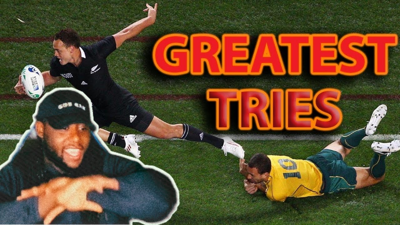 American Football player react to All Time Greatest RUGBY Tries HD ...