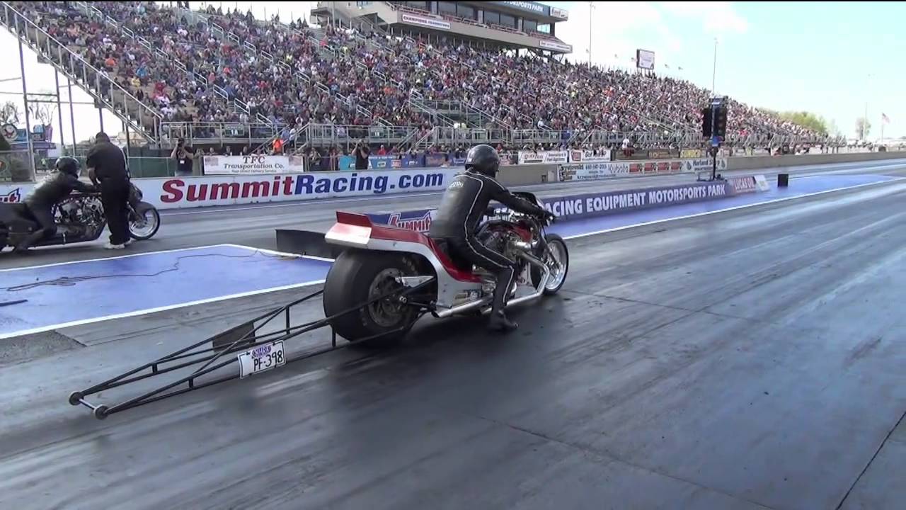 ***FIRE AND SMOKE*** NHRA Nitro Harley Clint Pleasant Damian Cownden ...