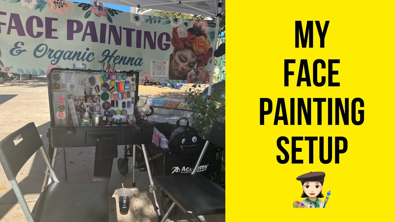 My Festival Type Face Painting Setup #facepainting #facepaint # ...