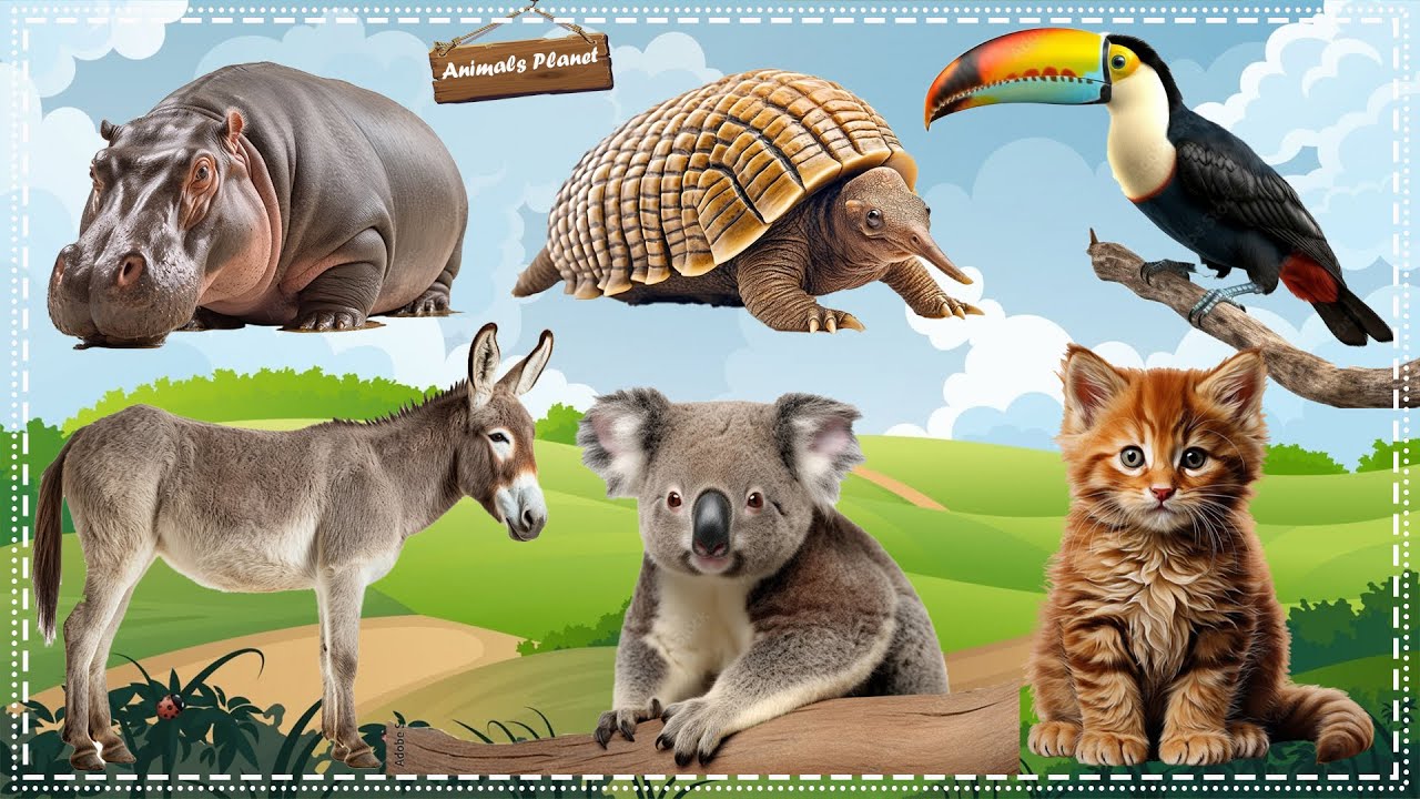 Cutest Animal Sounds Around the World: Hippo, Armadillo, Toucan, Donkey ...