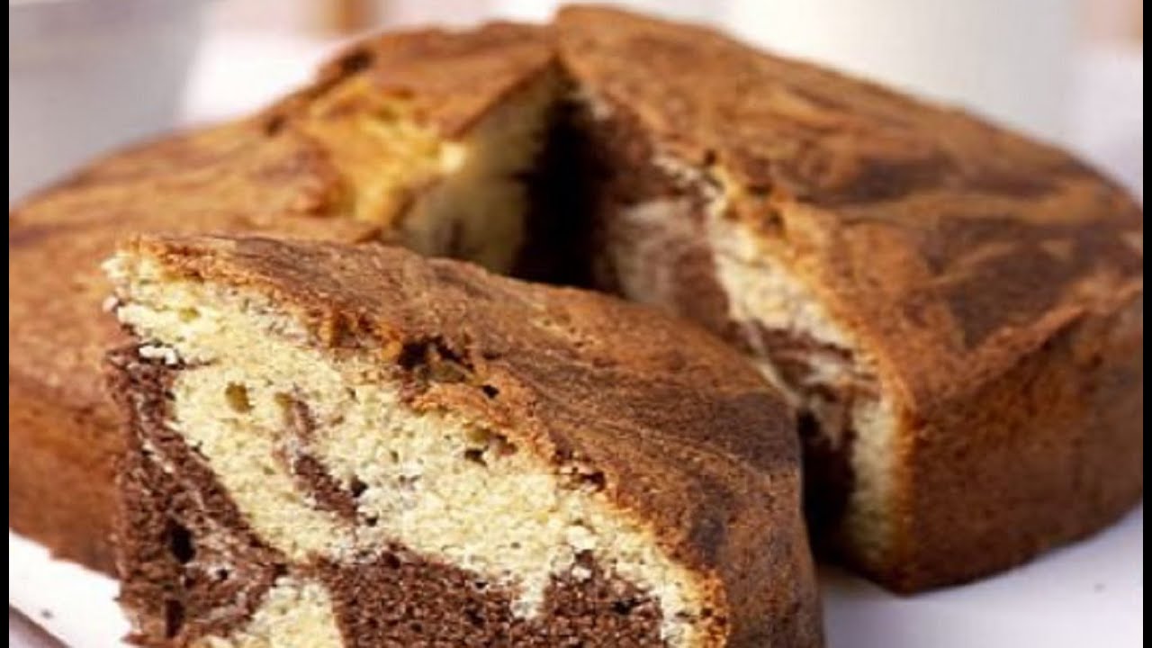 Easy Marble Cake Recipe | How To Make Marble Cake and orange juice ...