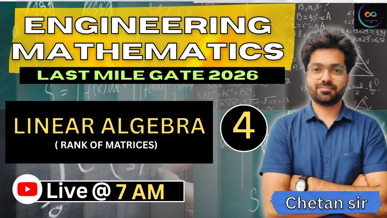 LINEAR ALGEBRA AND RANK OF MATRIX || ENGINEERING MATHS # ...