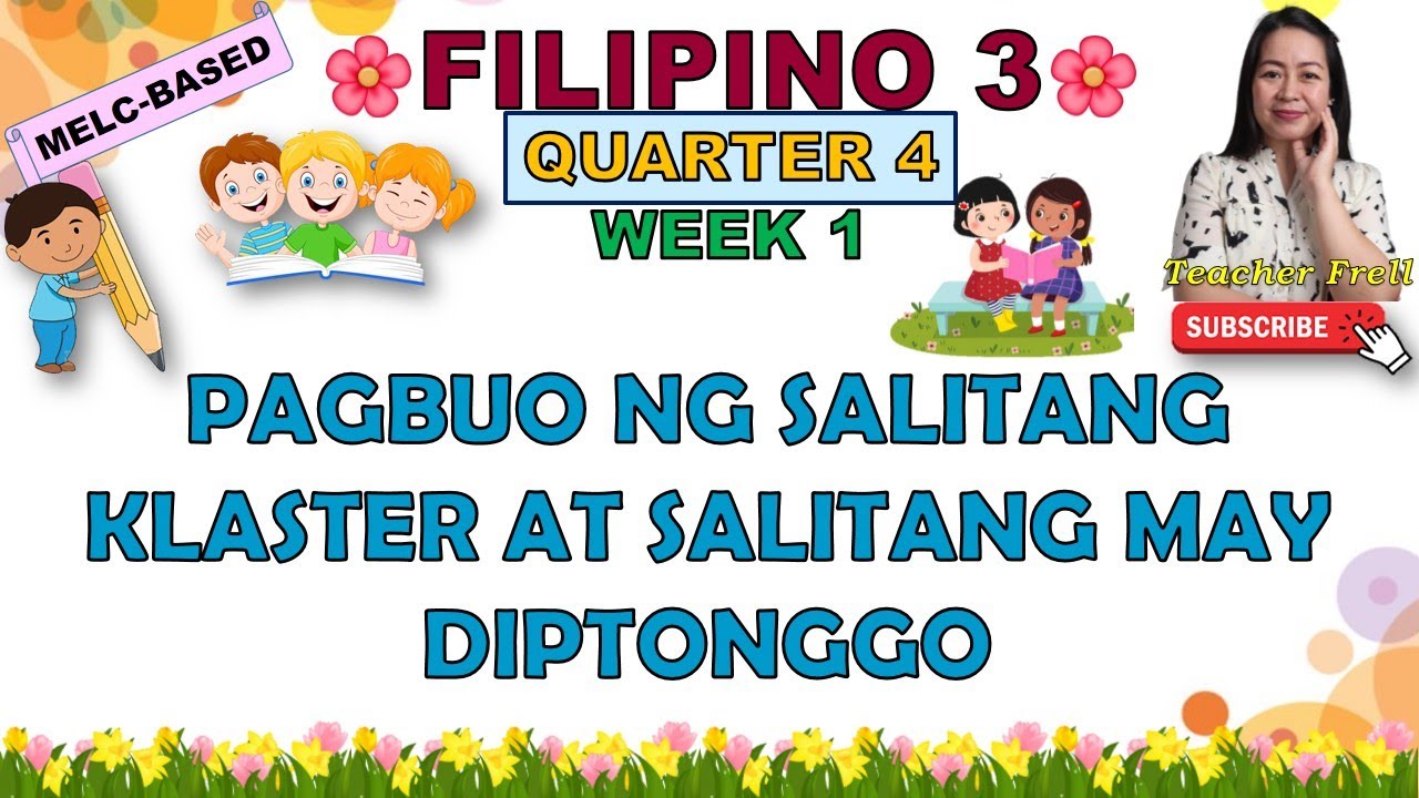 FILIPINO 3 || QUARTER 4 WEEK 1 | PAGBUO NG SALITANG KLASTER AT SALITANG ...