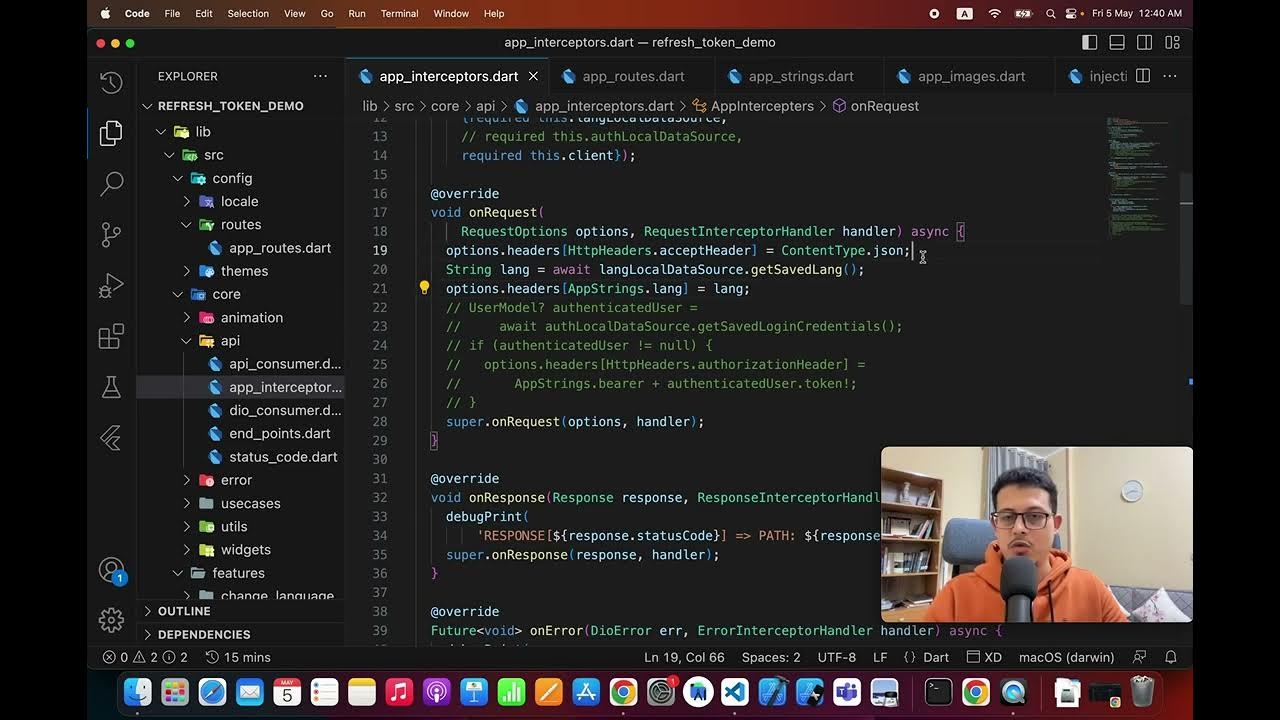 Refresh JWT Token in Flutter part 2 بالعربي - YouTube