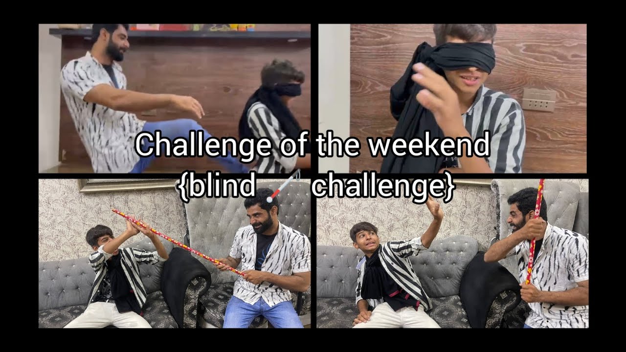 Challenge of the weekend||blind challenge|hilarious@alimommyoffical ...